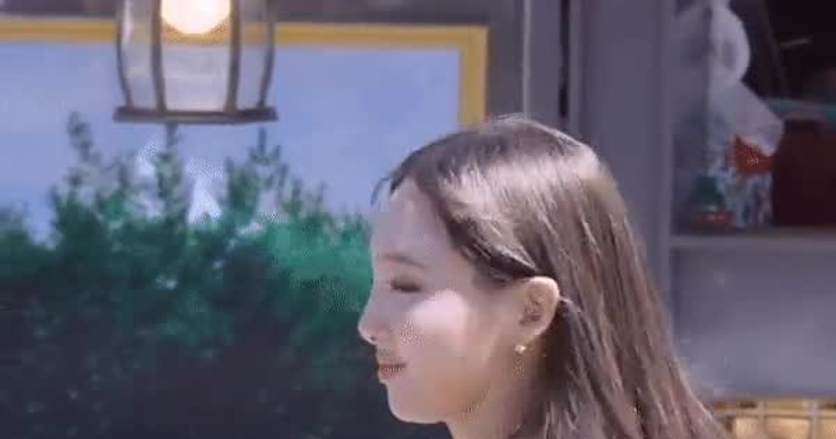 팬티라인 다 비치는 전신 골지패션 트와이스 나연 미니팬미팅