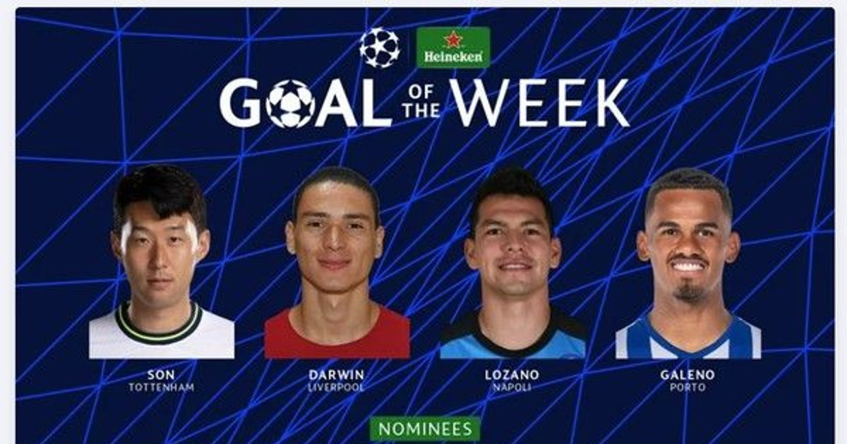 ‘멋진 발리슛’ 손흥민, UCL 이주의 선수·득점 정조준…두 부문 동시 후보는 유일