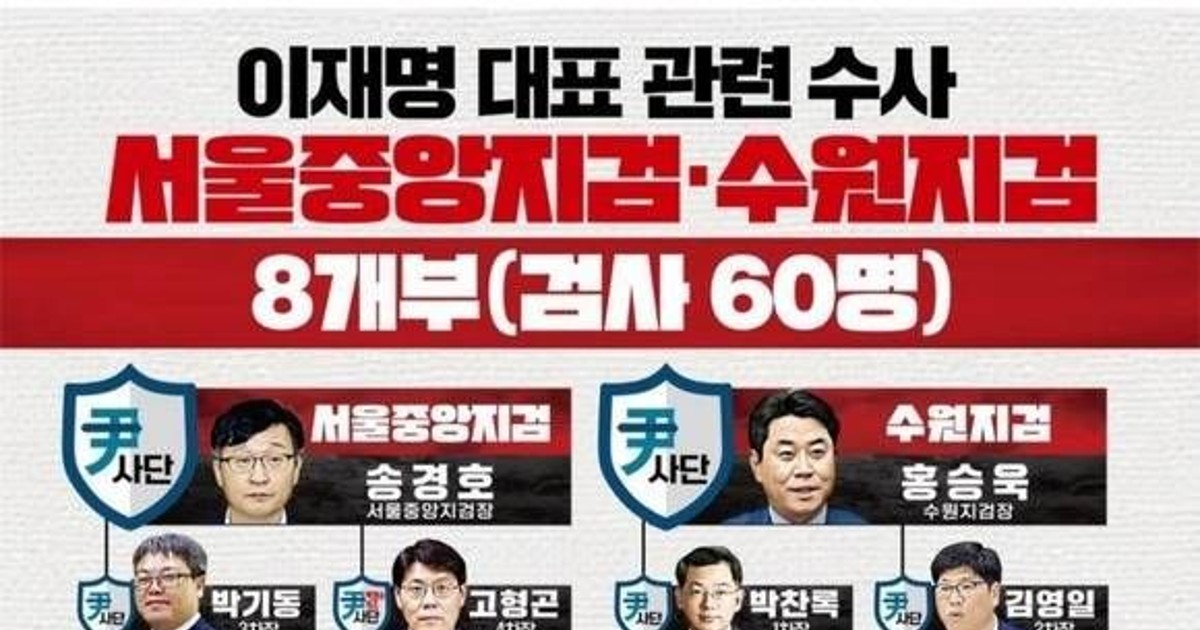 이재명 수사 검사 명단 공개 여야 공방