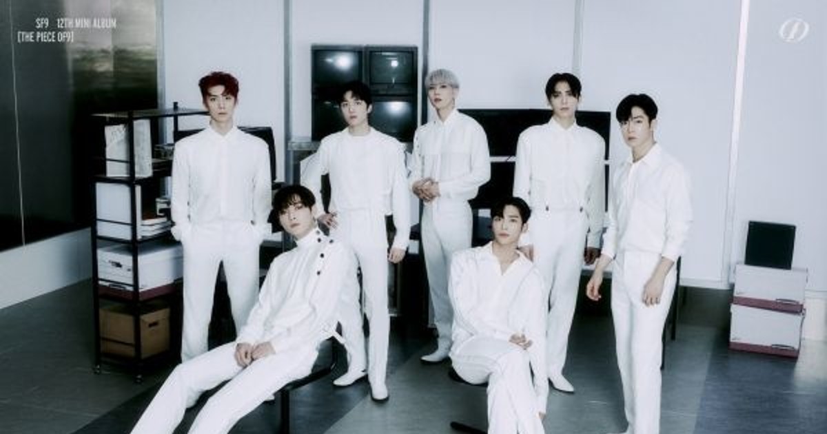 SF9, 미니12집 ‘THE PIECE OF9’ 재킷 포스터 ‘CATCH’ 버전 공개! 올 화이트로 차가운 분위기