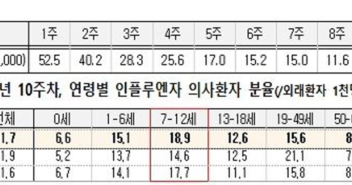 질병관리청 어린이·임신부 인플루엔자 예방접종 적극 권고