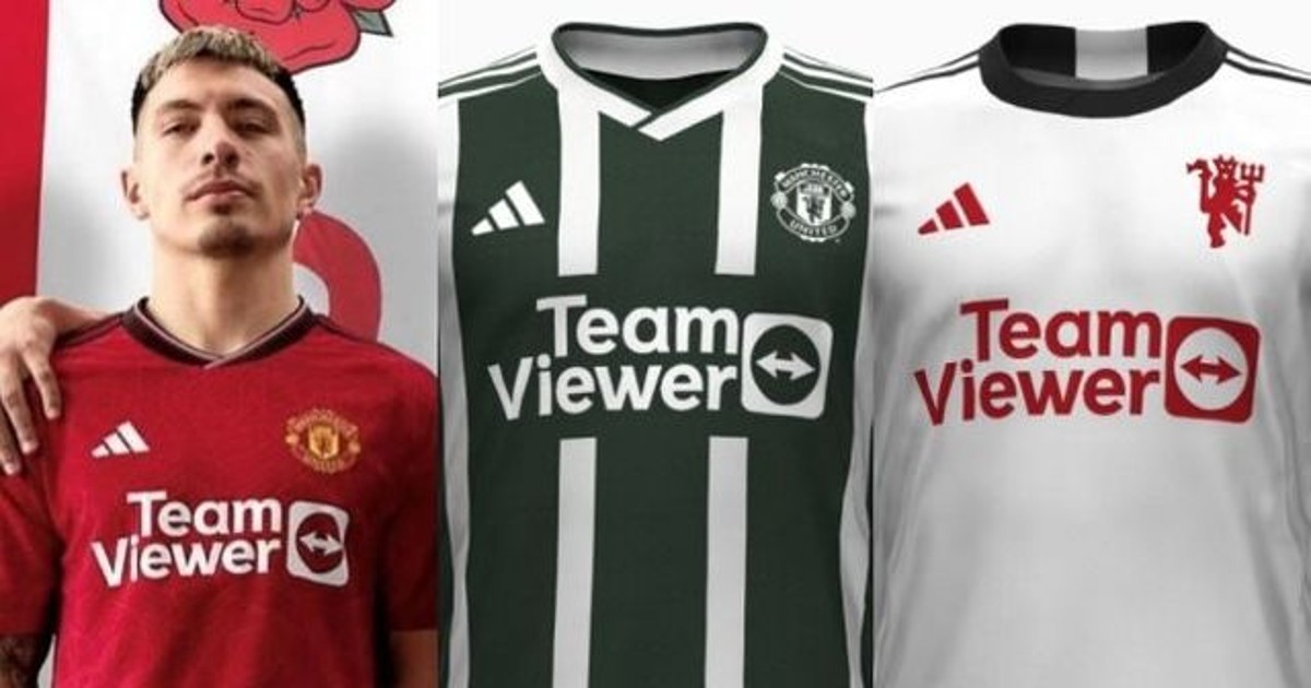 '예쁘잖아?' 23-24시즌 맨유 유니폼 유출본 공개, "악마 엠블럼이라니!"