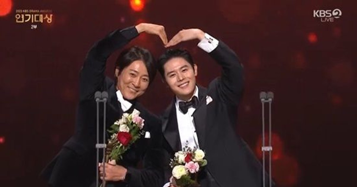 "왜 저를"…최수종♥김동준, '고려거란전쟁' 베스트커플상 눈물까지 [KBS 연기대상]