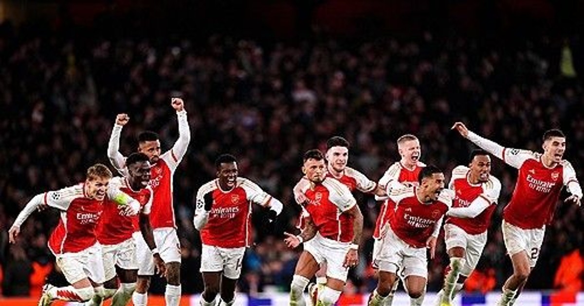 '120분 혈투' 아스널, 승부차기 끝에 포르투 제압→14년 만에 8강 진출 [UCL 리뷰]