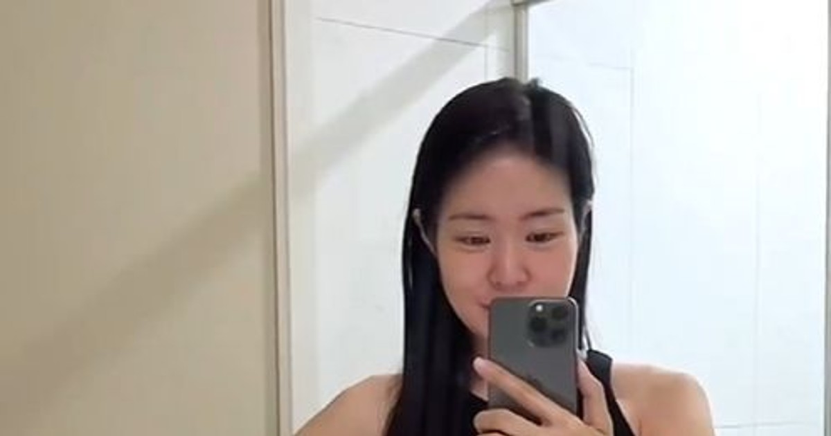 '김태현♥' 미자, 48kg 개미허리 자랑…"급찐급빠 달인"