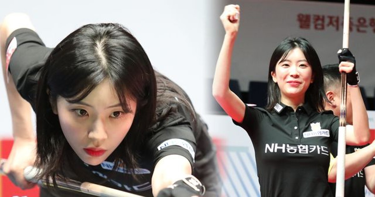 '데뷔 원더우먼' 정수빈, NH농협카드 역전승 '견인'…4-2로 휴온스 꺾고 '2승 선두'