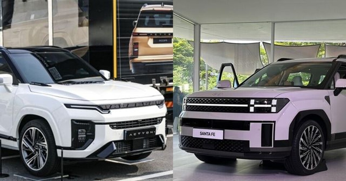 3천만원대 중형급 SUV 격돌! KGM '액티언' VS 현대차 '싼타페'