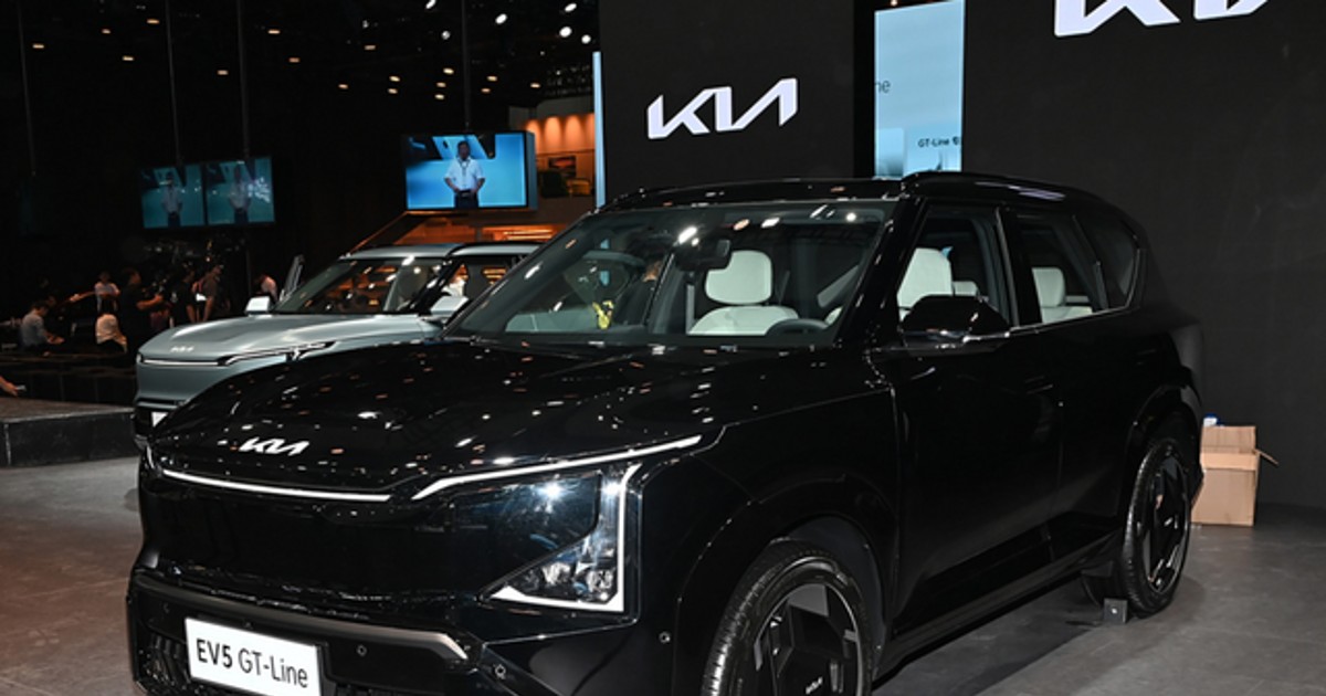 EV9 축소판 ‘EV5 GT 라인’ 광저우 모터쇼서 최초 공개