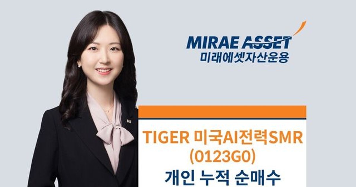 ‘TIGER 美AI전력SMR ETF’, 3주 만에 개인 순매수 1000억 몰렸다