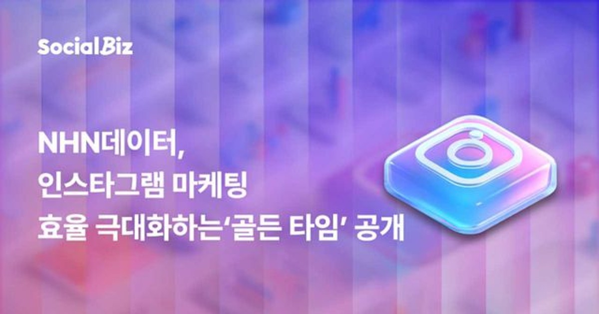 NHN데이터, 인스타그램 마케팅 효율 높이는 DM 골든 타임 공개
